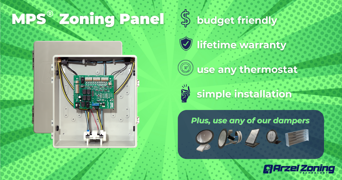 MPS Series Zoning Panel - Arzel Zoning HVAC System